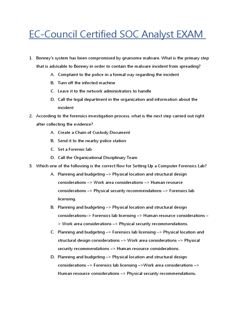 SOC Questions | PDF | Computer Forensics | Denial Of Service Attack