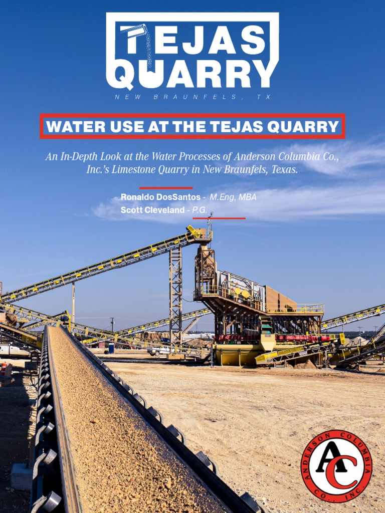 Water Management at Tejas Quarry | PDF | Water | Recycling