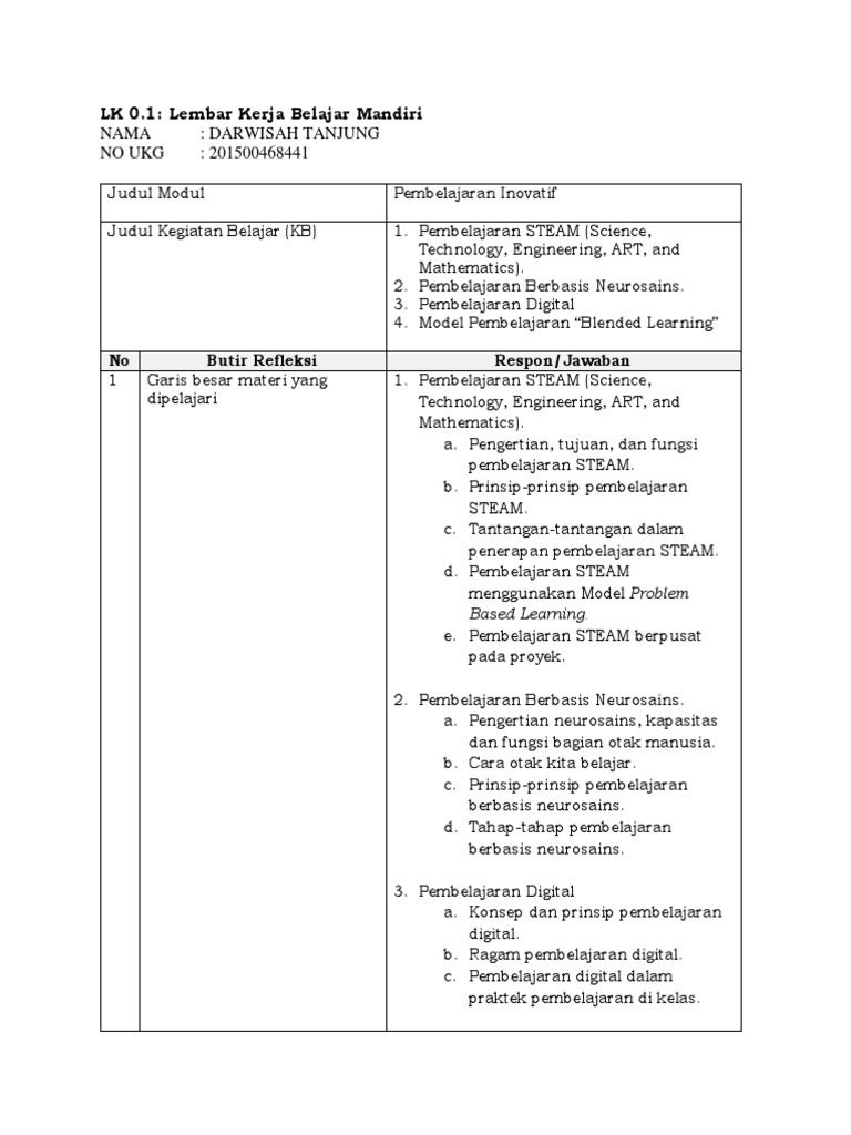 LK 1 Modul 3 Pedagogik | PDF | Komputer