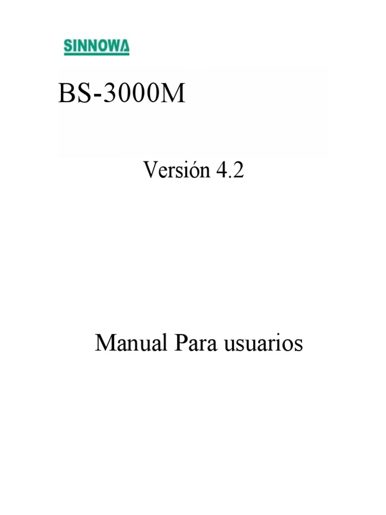 Manual Sinnowa Bs3000m 42 | PDF | Física | Electromagnetismo