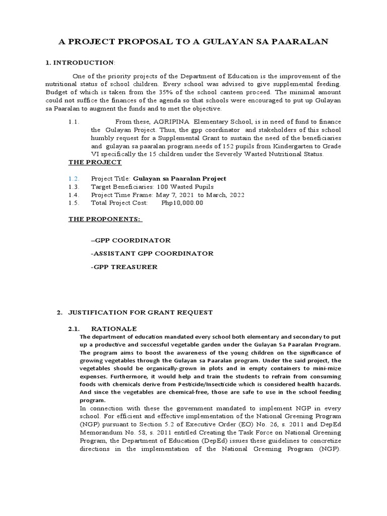 Growing Nutrition and Learning: A School Garden Proposal to Enhance ...