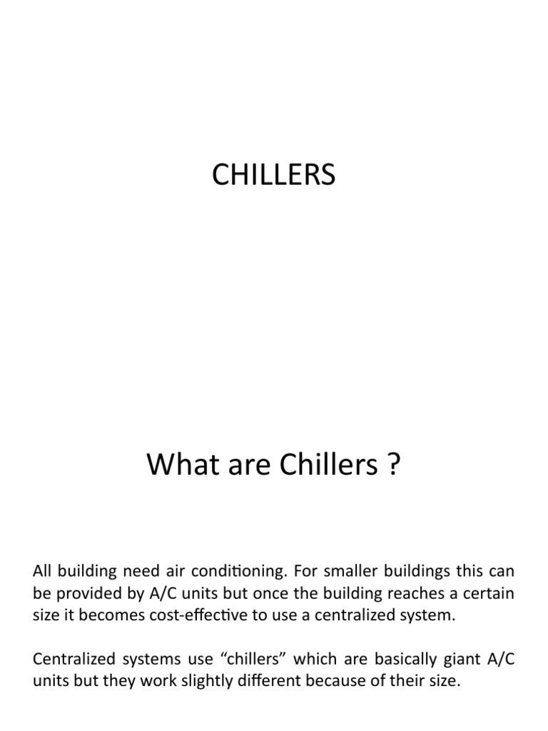 Hvac Chillers | PDF