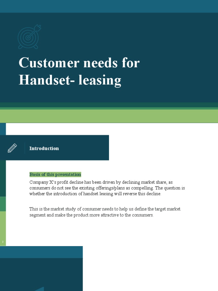 Consumer Needs (Handset Leasing) | PDF | Mass Media | Microeconomics
