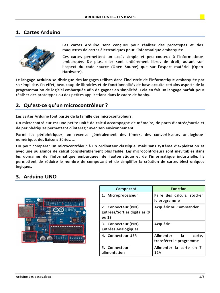 Cours Intro Arduino2 | PDF | Programmation | Programme informatique Cours Intro Arduino2 | PDF | Programmation | Programme informatique