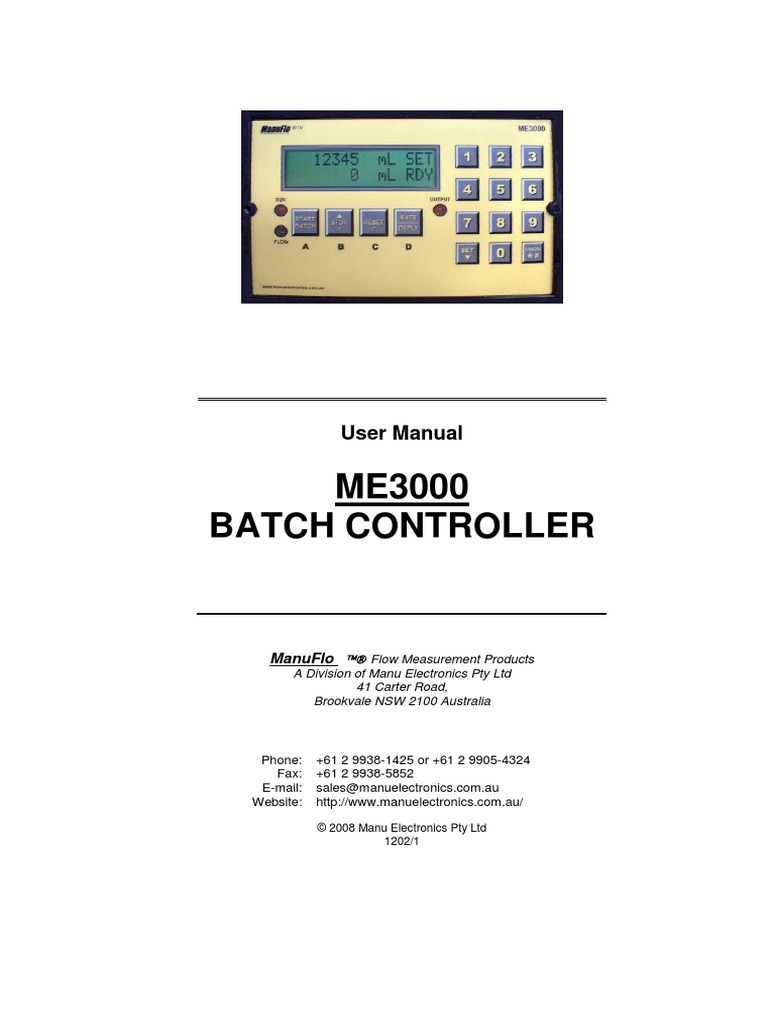 ME3000 Manual | PDF