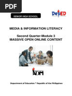 Media and Information Literacy Quarter 2 - Module 1: Current and Future ...