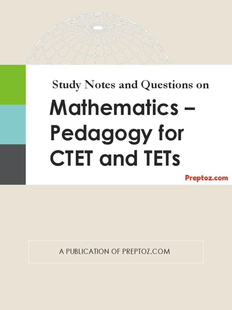 Maths Pedagogy Pdf Mathematics Teaching Method