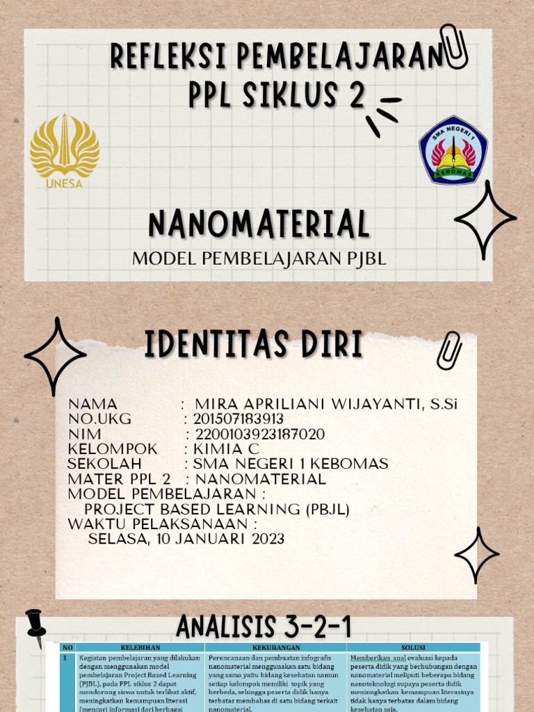 Pembelajaran PJBL Nanomaterial Kimia | PDF