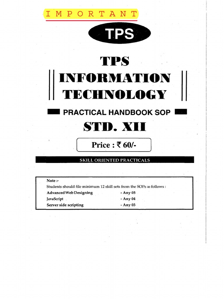 TPS IT Book | PDF | World Wide Web | Internet & Web TPS IT Book | PDF | World Wide Web | Internet & Web