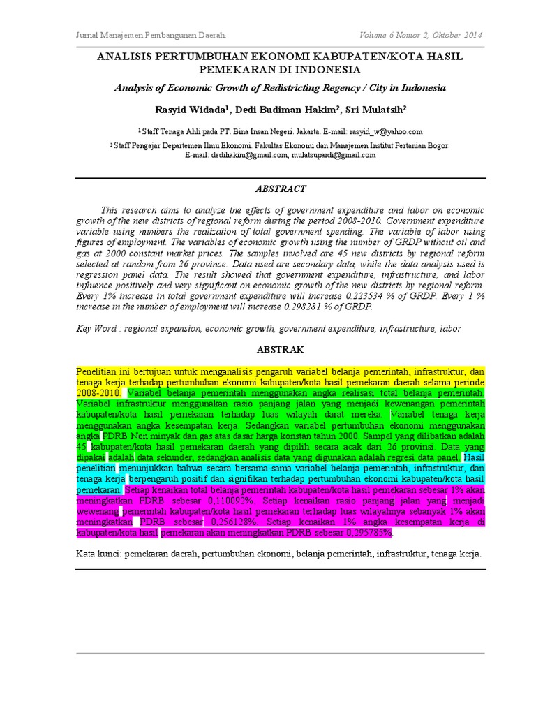 Contoh Abstrak 1 | PDF