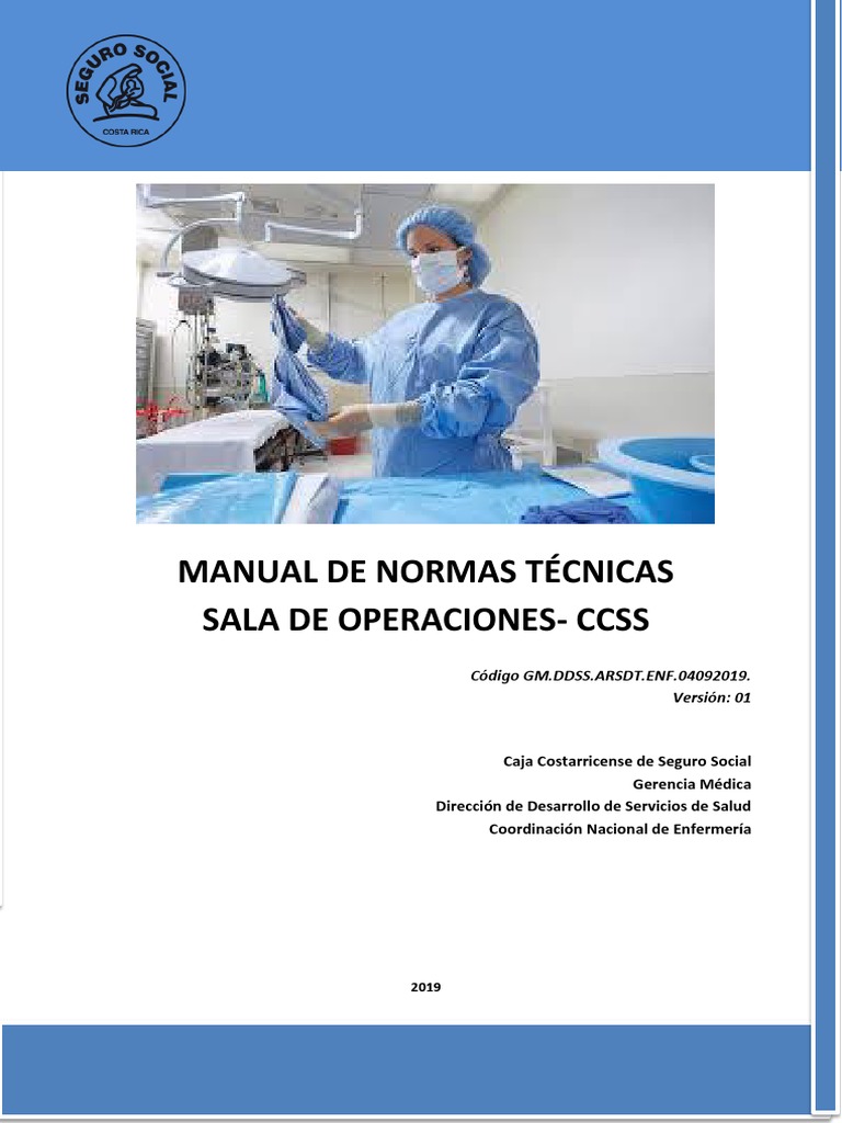 Manual de Normas Tecnicas de Sala de Operacion CCSS MT-GM-DDSS-ARSDT ...