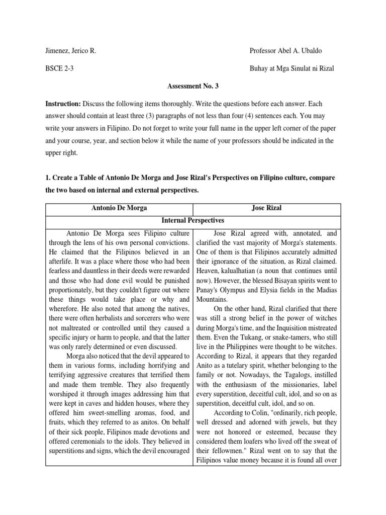 Bsce 2-3 Jimenez Jerico Assignment 3 | PDF | Philippines | Gold