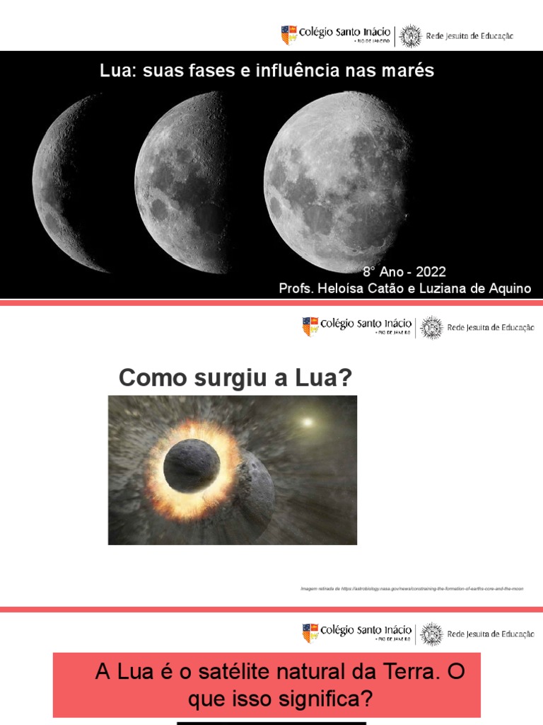 As fases da Lua, os eclipses e a influência das marés | PDF | Lua | Terra