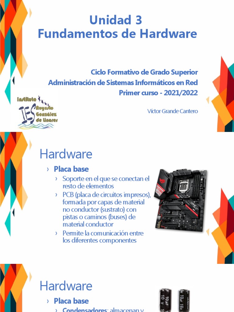 U3.4 - Placa Base | PDF | USB | Memoria de acceso aleatorio