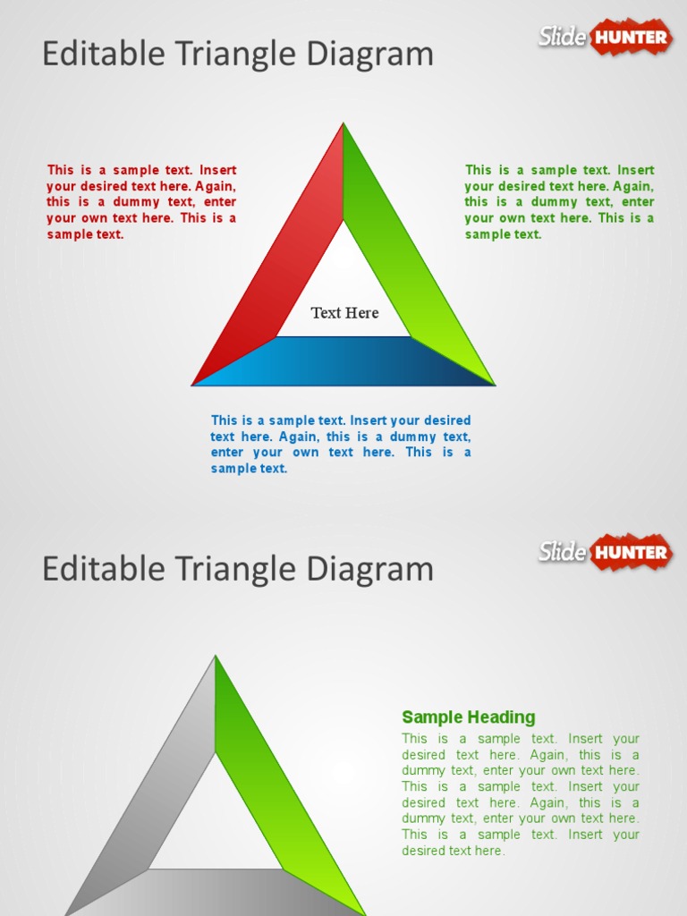 1116 Editable Triangle Diagram For Powerpoint | Download Free PDF ...