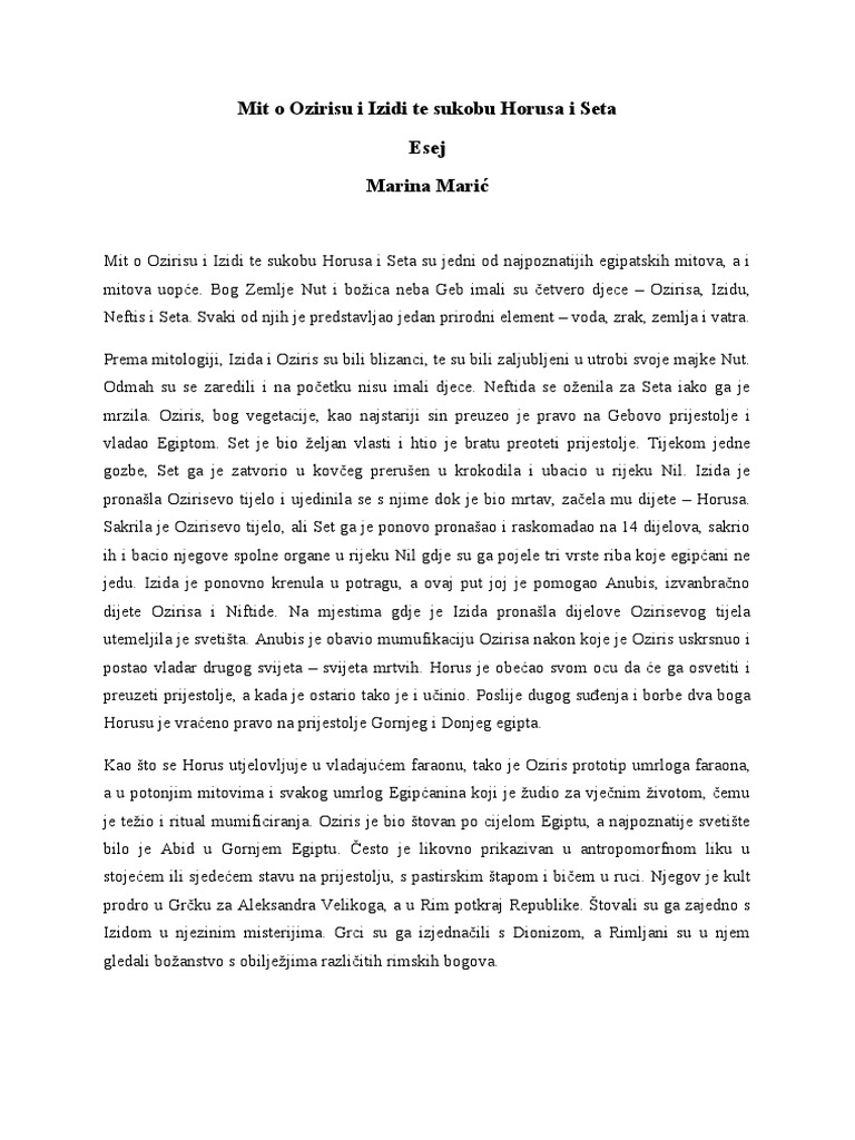 Izida I Oziris | PDF