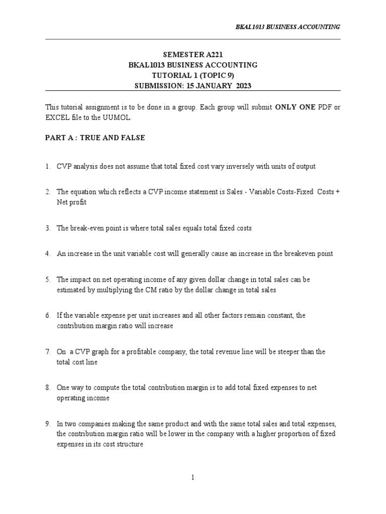 A221 Tutorial 3 Q | PDF | Business Economics | Business