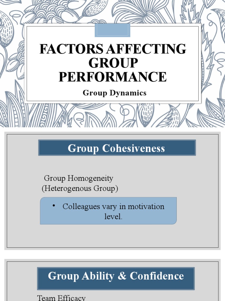Group-Report-Factors-affecting-group-performance | PDF