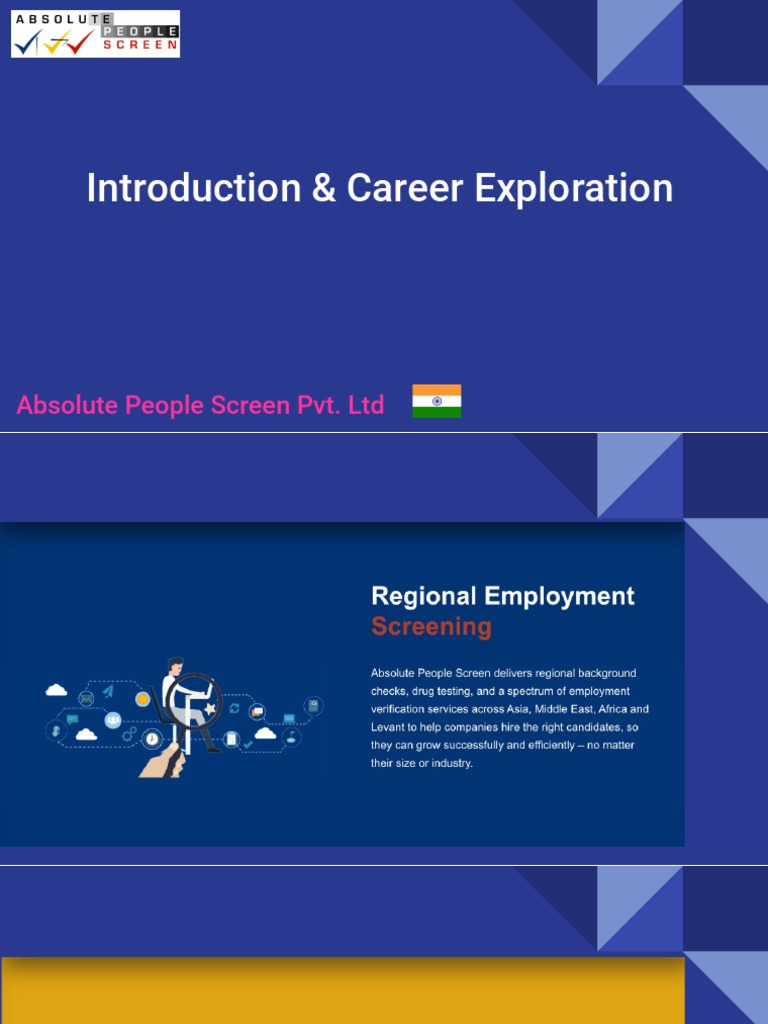 Absolute People Screen Pvt. Ltd. - Internship Docket | PDF | Background ...