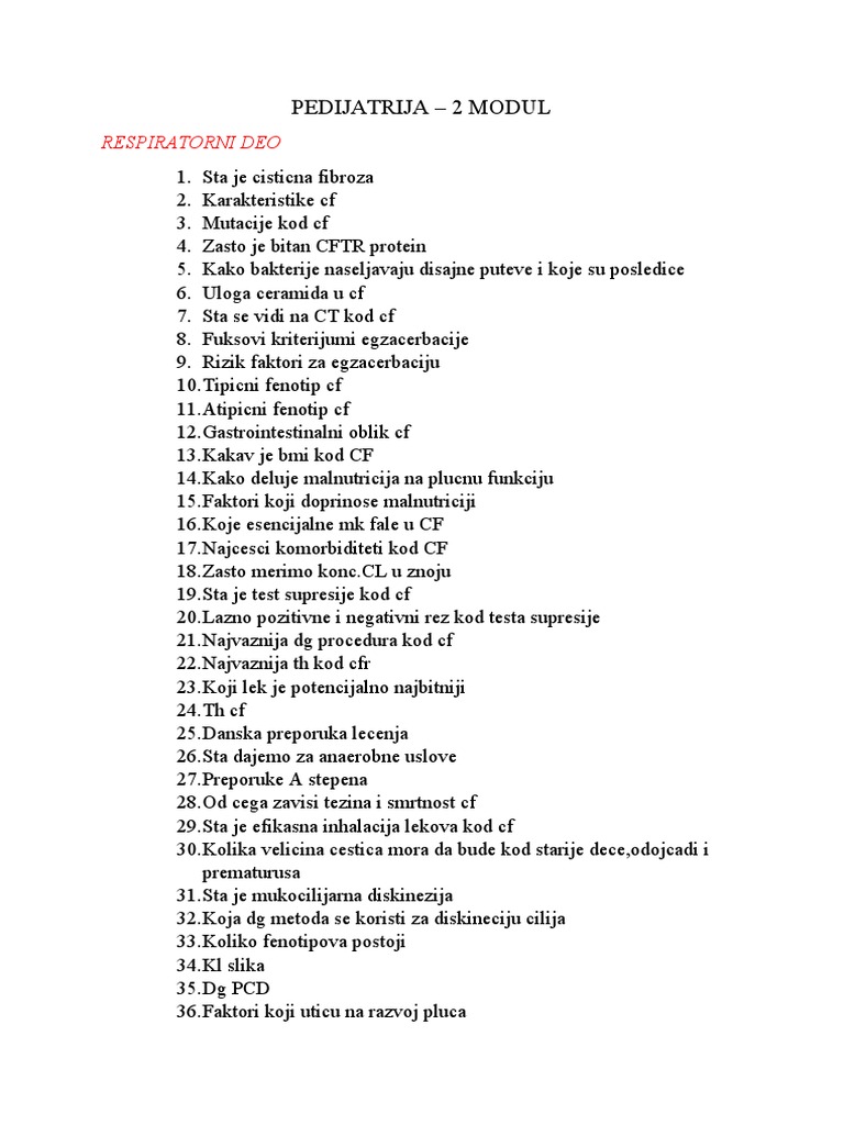 2 Modul Pedijatrija | PDF