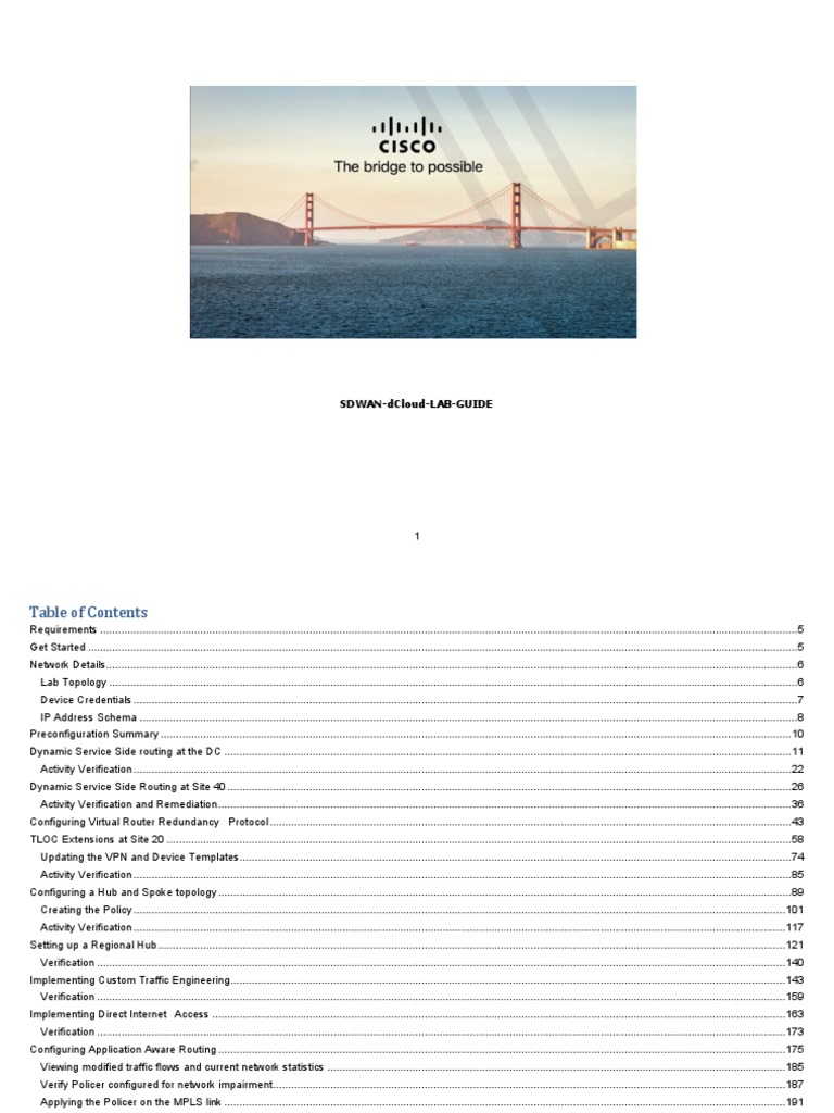 Swat Sd-Wan v2 Lab Guide | PDF | Virtual Private Network | Networking