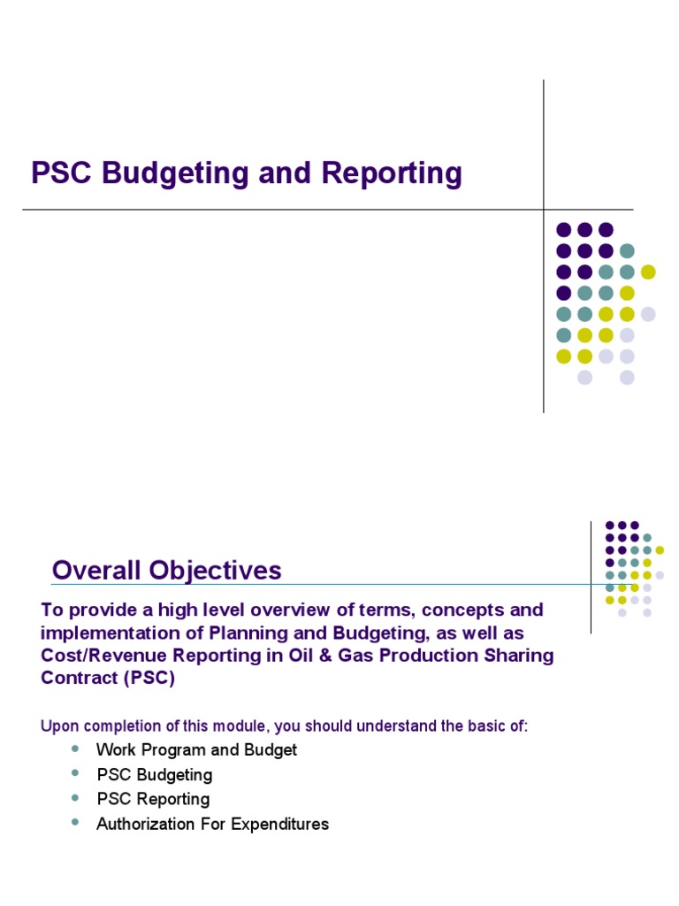 04.PSC Budgeting and Reporting 1 | PDF | Expense | Budget