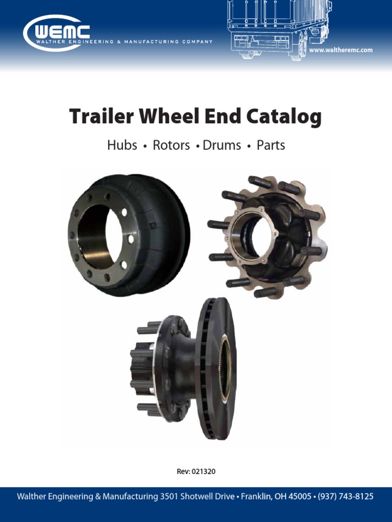 WEMC Trailer Catalog 2020 | PDF | Axle | Anti Lock Braking System