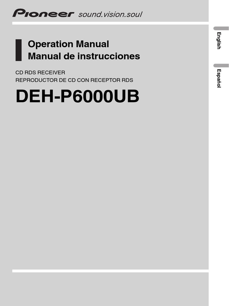 DEH-P6000UB Manual EN ES | PDF | I Pod | Equalization (Audio)
