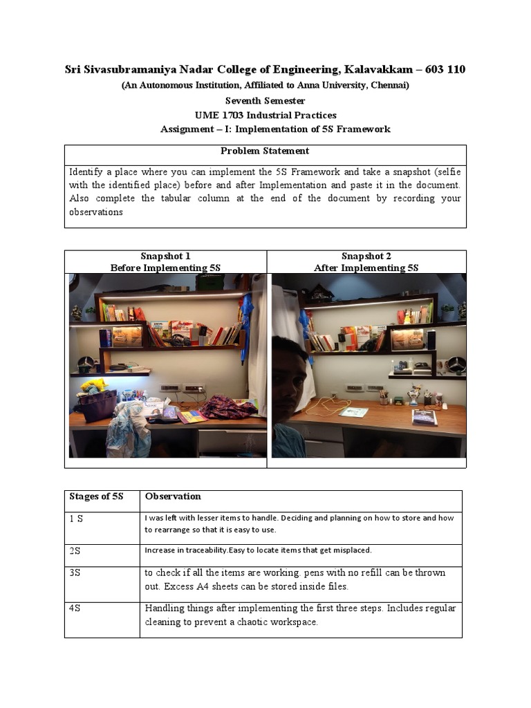 5S - Assignment | PDF