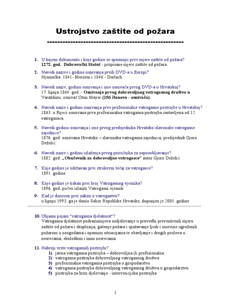 CASNIK Pitanja I Odgovori | PDF