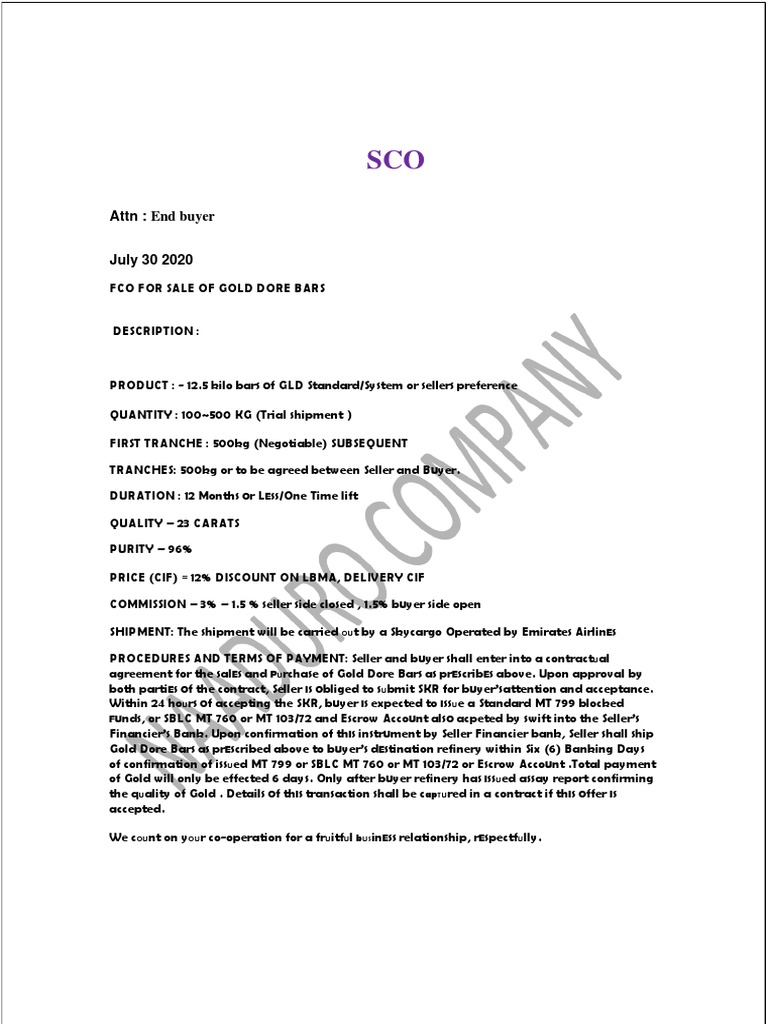 Sco Gold-1 | PDF