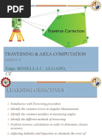Topic 5 - Traverse Computations | PDF | Surveying | Latitude