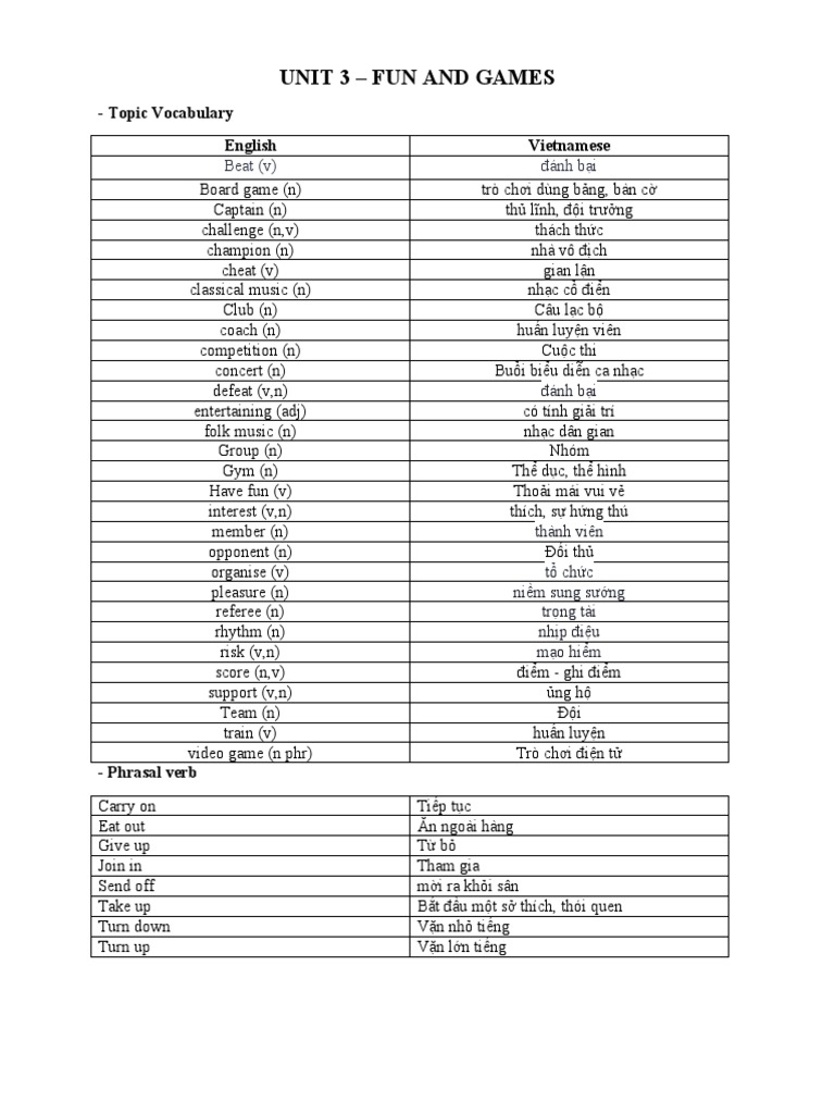 B1 Vocab 3-9 Full | PDF