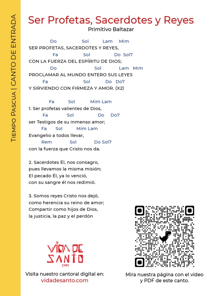 Ser Profetas Sacerdotes y Reyes Acordes y Letra | PDF