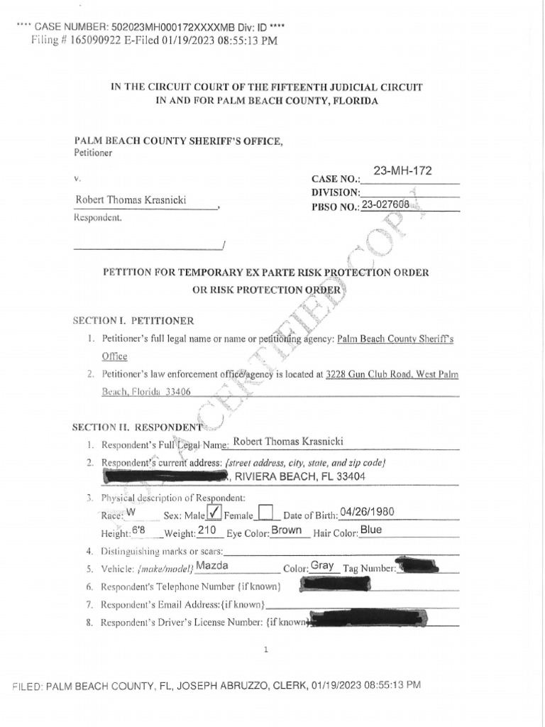 RPO Petition for Robert Krasnicki | PDF