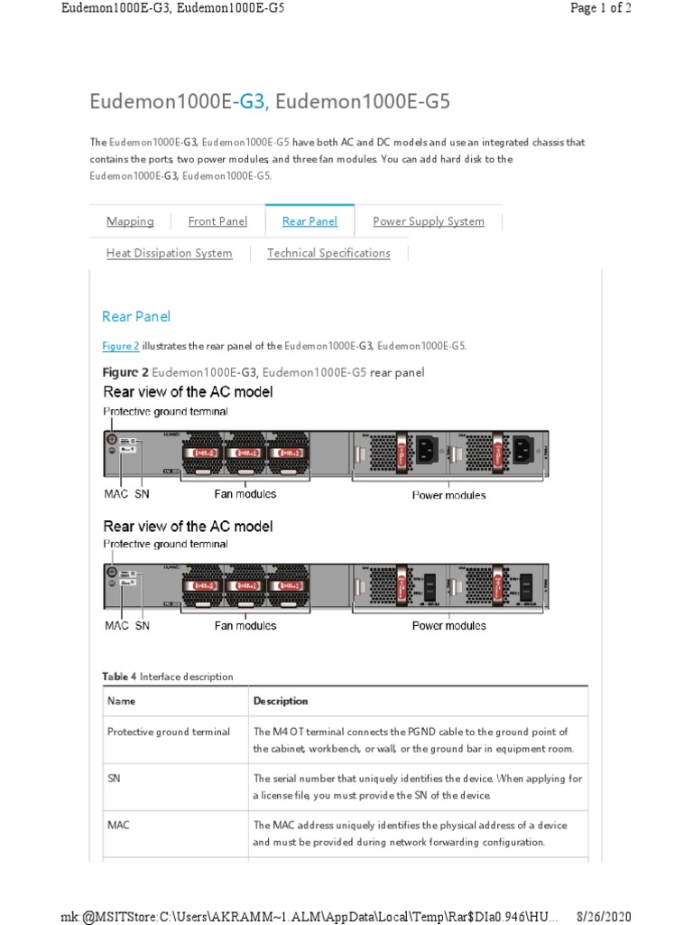 Eudemon1000E G5 | PDF | Computing | Computer Networking