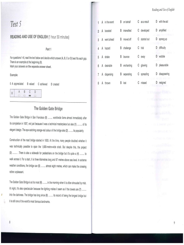 Cambridge Advanced 2 Reading and Use of English 5 | PDF