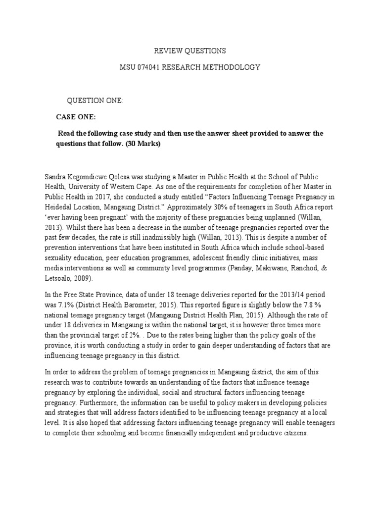 Review Questions | PDF | Experiment | Sampling (Statistics)