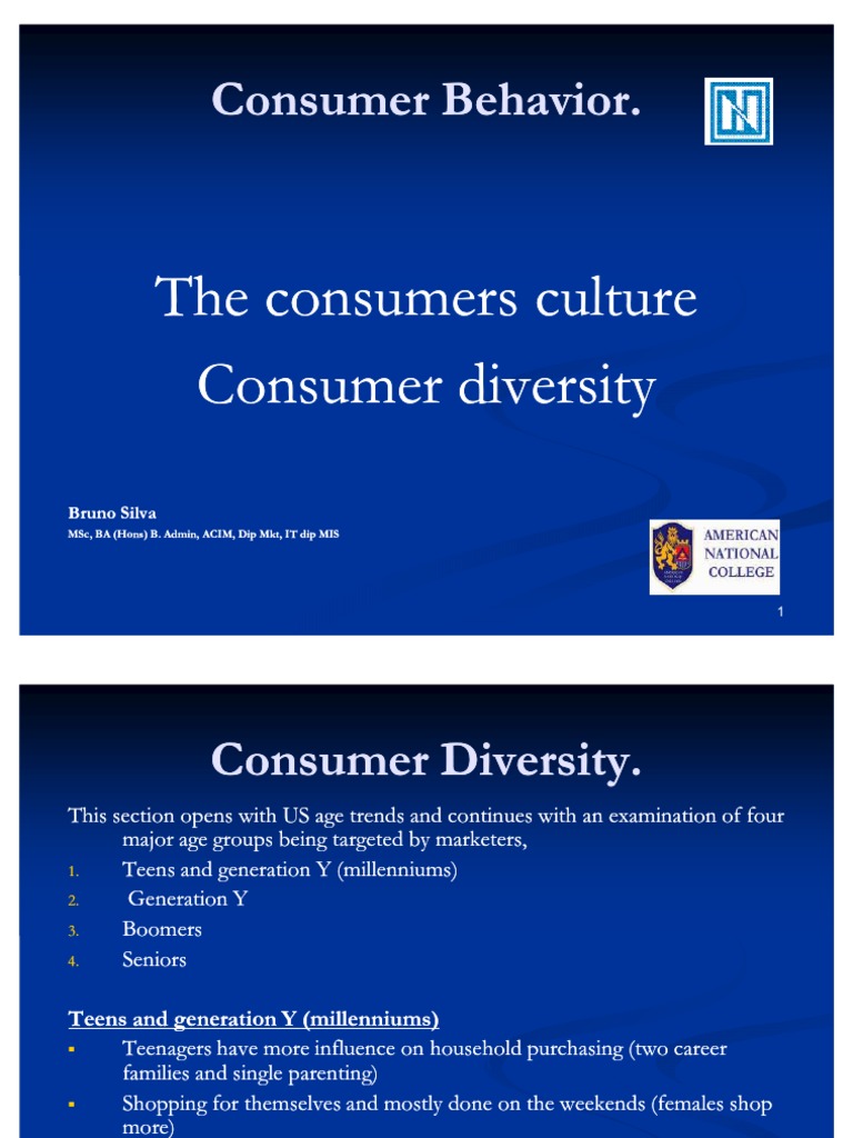 Consumer Diversity | Behavior | Gender Role