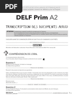 Corrigé DELF Prim A2 2024 | PDF