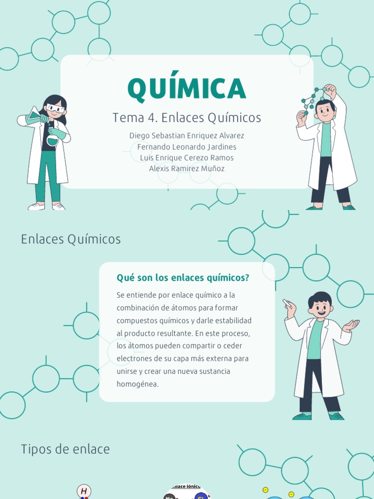 Enlaces Químicos | PDF | Enlace covalente | Enlace químico