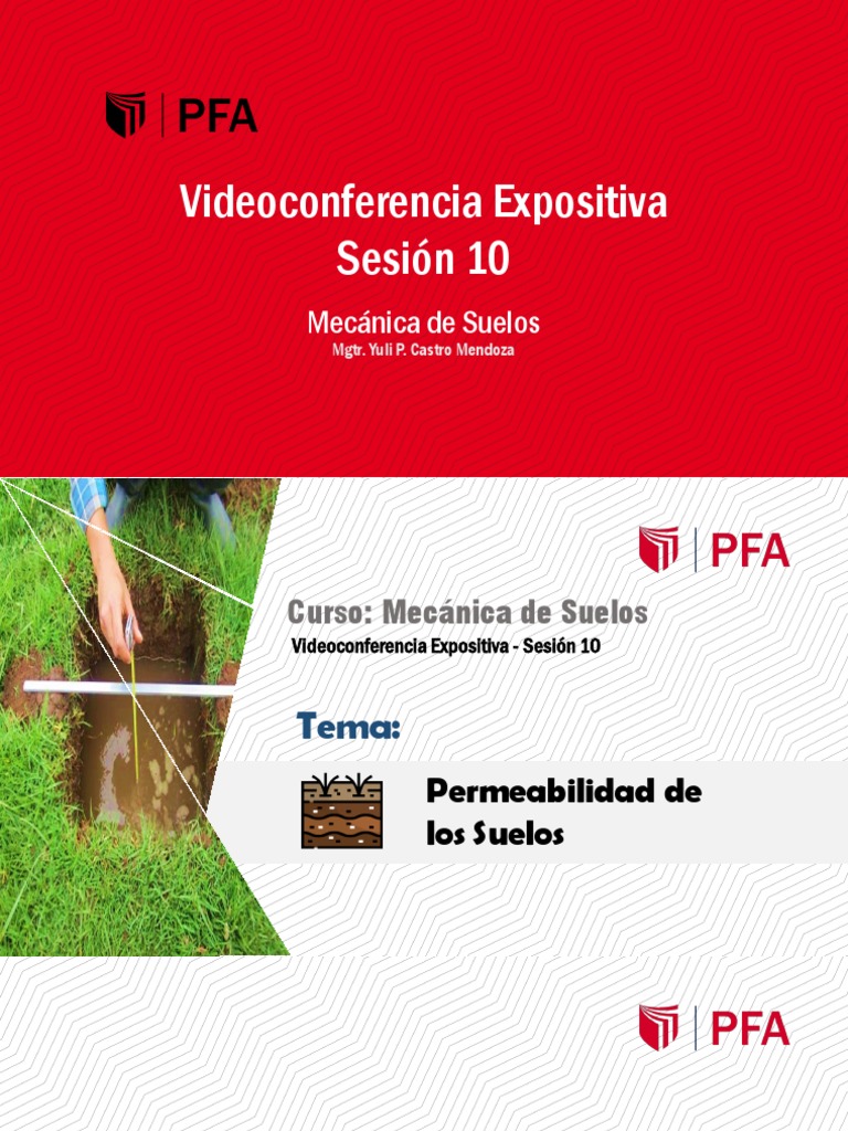 Permeabilidad de los suelos: métodos para su medición | PDF ...
