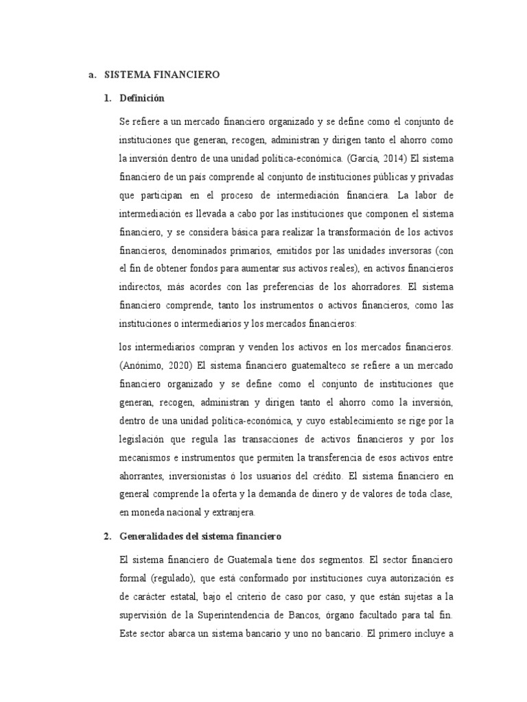Sistema Financiero | PDF | Bancos | Inclusión financiera