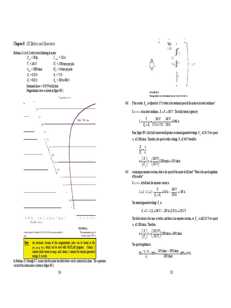 Cap 8 - Chapman | PDF | Electric Motor | Electrical Resistance And ...