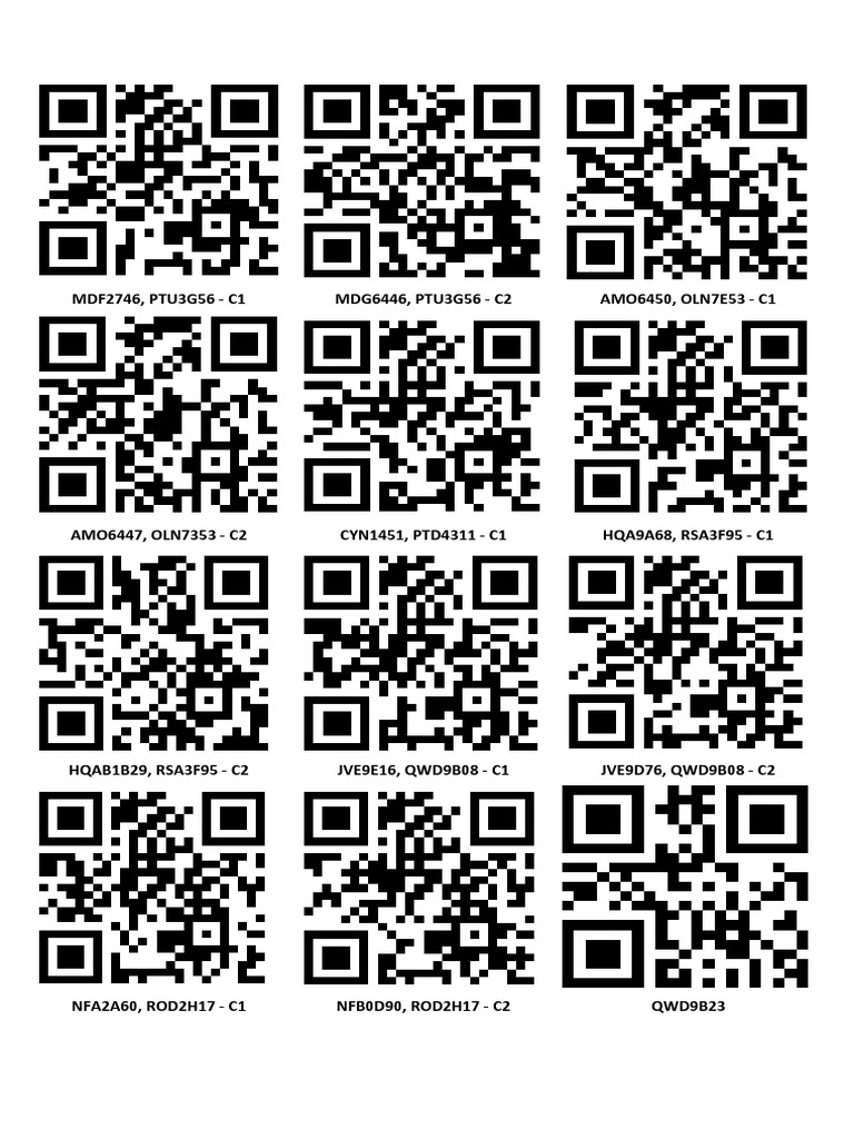 Planilha QR Code | PDF