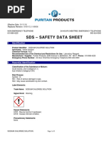 Material Safety Datasheet JIK | PDF | Chlorine | Chemical Substances