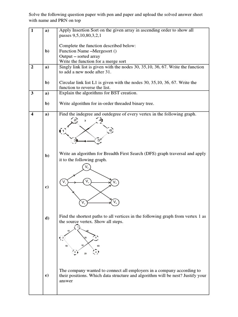DSA Practice Test | PDF