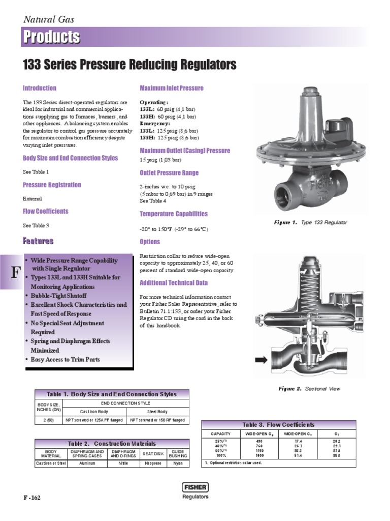 133 Fisher | PDF | Manufactured Goods | Gas Technologies