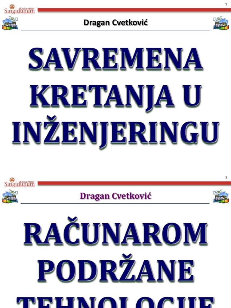 01 SKuI - 2018 - Racunarom Podrzane Tehnologije - Dragan Cvetkovic | PDF