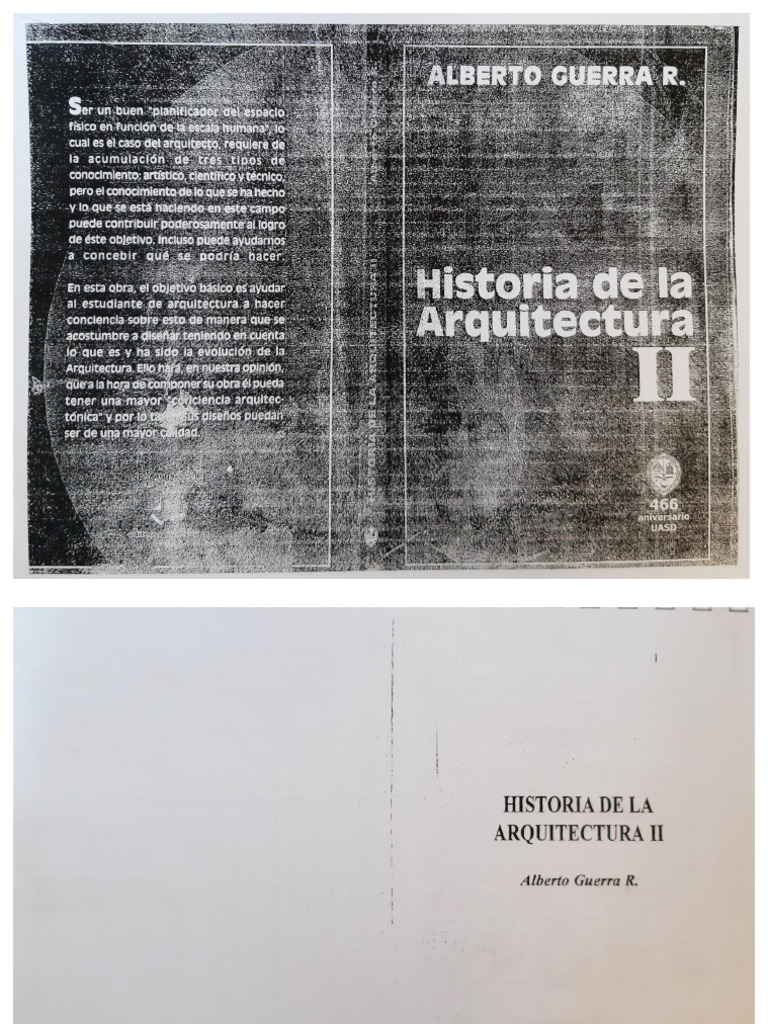 Historia de La Arquitectura II - Alberto Guerra R | PDF